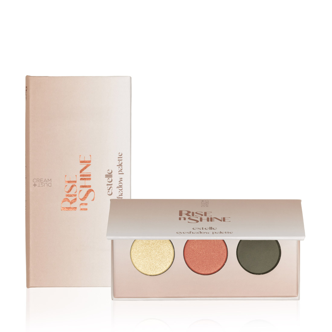 ΠΑΛΕΤΑ ΣΚΙΩΝ RISE N SHINE ESTELLE 3 ΑΠΟΧΡΩΣΕΙΣ 3X1,5GR | Dust + Cream